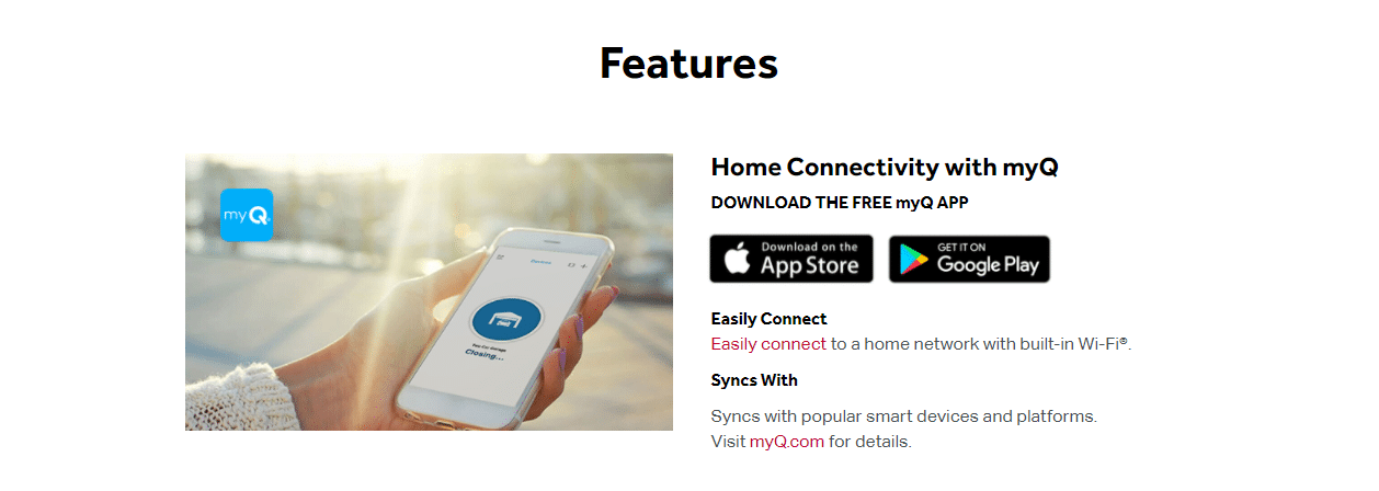 Liftmaster Smart Garage Door Opener 8160W - Shank Door