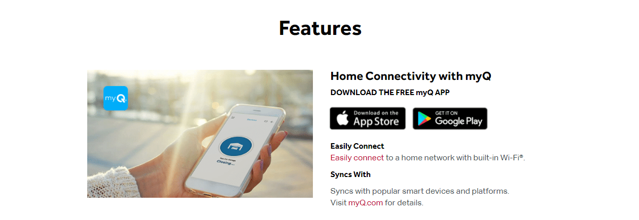 Liftmaster Smart Garage Door Opener 8165W - Shank Door